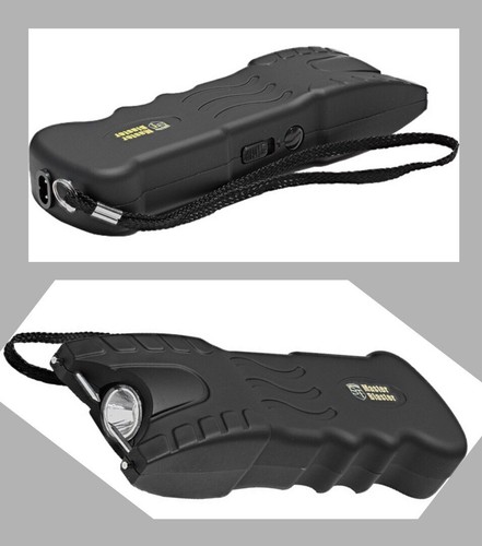 MASTER BLASTER POLICE Defense Black Stun Gun Rechargeable LED ...
