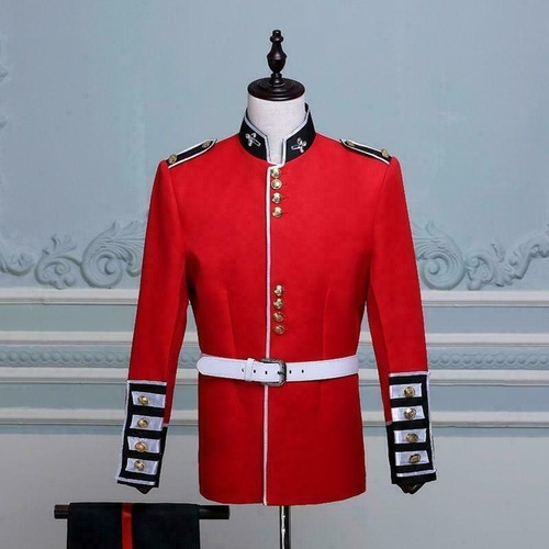 Men's Boy Fancy British Uniform Royal Guard Soldier Costume Outfit ...
