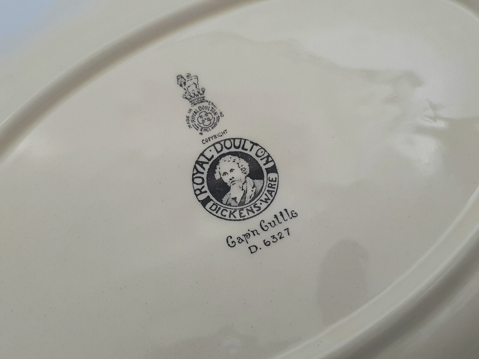 Royal Doulton Charles Dickens Ware Pieces CAPTAIN CUTTLE D 6327 Bowl ...