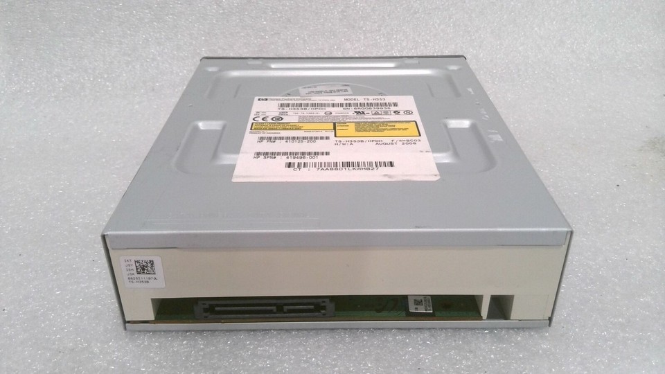HP HEWLETT PACKARD TS-H353B/HPDH INTERNAL DVD ROM SATA 16X 410125-200 ...
