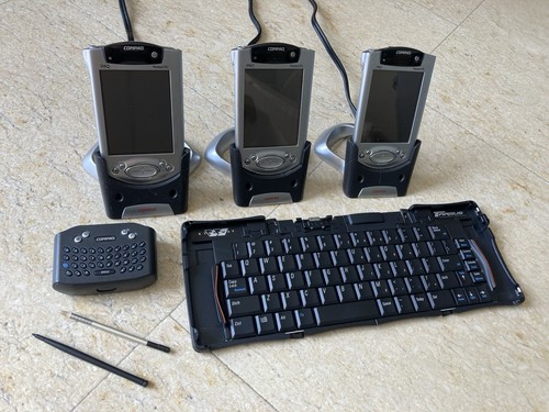 Compaq iPAQ 3955 3975 Pocket PC PDA Lot Microsoft Windows OS Docks ...