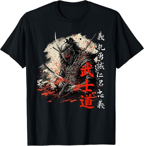 BEST! Ancient Japanese Samurai Shirt Bushido Code Warrior Tee S-3XL | eBay