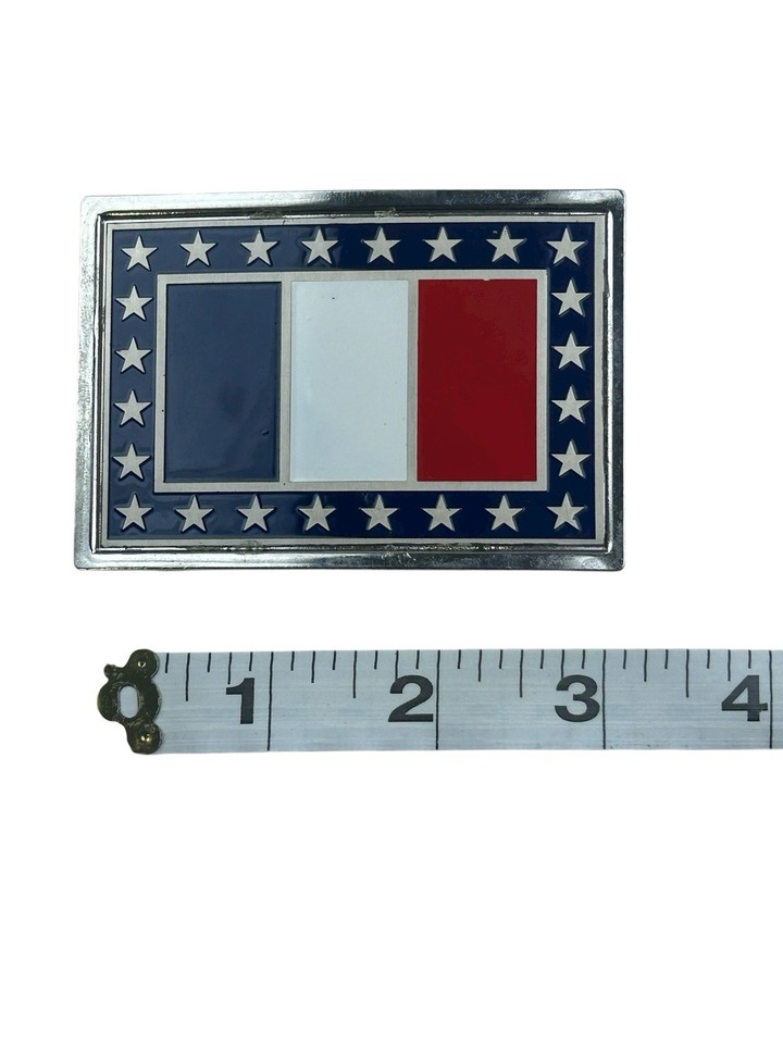 Vintage French Flag Metal Belt Buckle Used | eBay