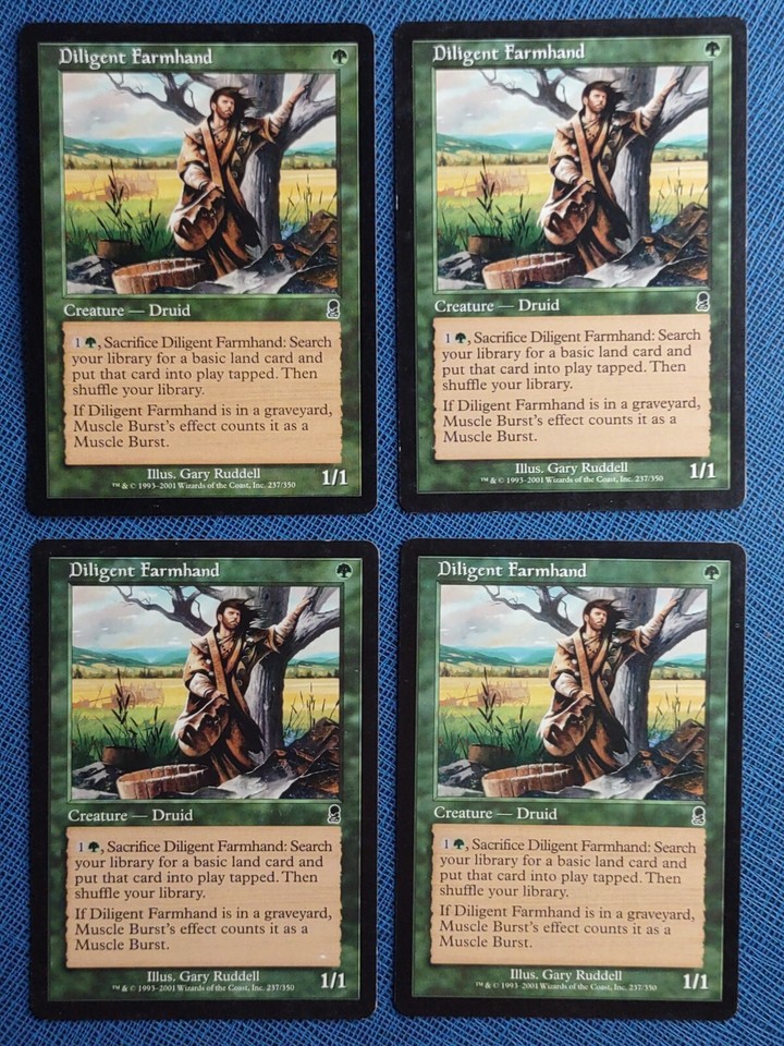 MTG 4x Diligent Farmhand x4 LP Odyssey Magic the Gathering Playset | eBay