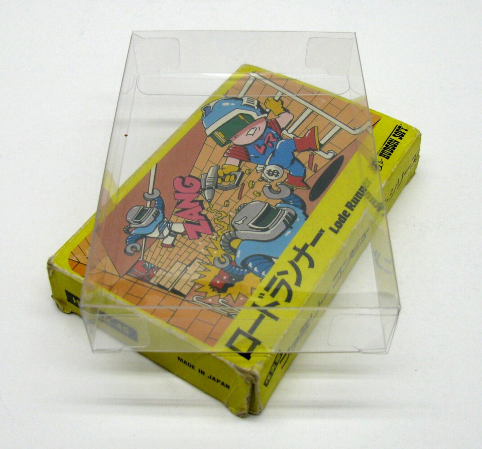 10X NINTENDO FAMICOM SMALL CIB GAME - CLEAR PLASTIC PROTECTIVE BOX ...