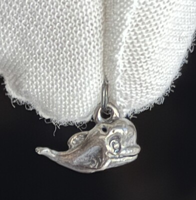 Vintage 925 Sterling Silver Whale Charm 3D Adorable Tiny 13mm Signed ...