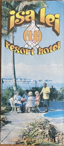 1970s SUVA ISA LEI RESORT HOTEL FIJI POLYNESIA BROCHURE FOLDER TRAVEL ...