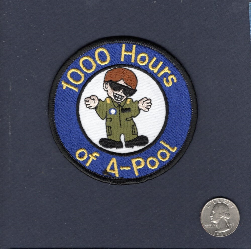 1000 HOURS A-POOL US Navy USMC Aviator NFO Training Squadron Patch | eBay