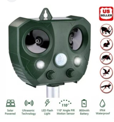 Solar Animal Deterrent, Repelling | eBay