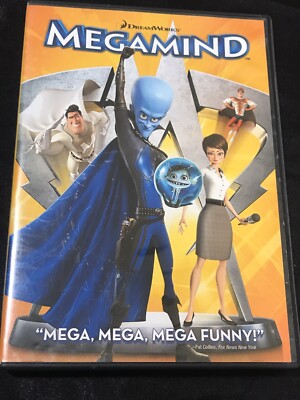 Megamind (DVD, 2011, Widescreen) Dreamworks Animated Movie Comedy Will ...