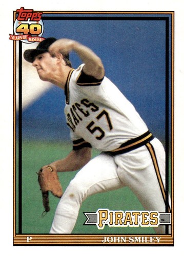 1991 Topps #143 John Smiley - Pittsburgh Pirates | eBay