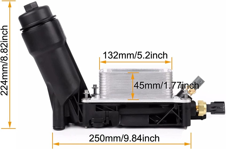 Engine Oil Cooler Filter Housing Adapter 5184294AE for 2011 2012 2013 ...