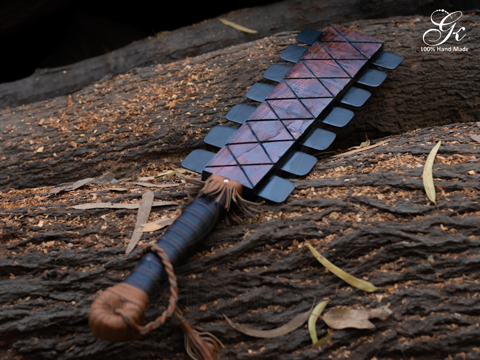 Custom made GK handmade Aztec Sword War Club Macuahuitl with 1075 steel ...