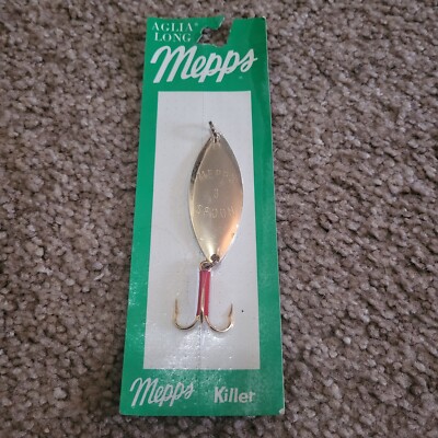 Vintage 1970's Mepps Aglia Killer Fishing Lure NOS On Card | eBay
