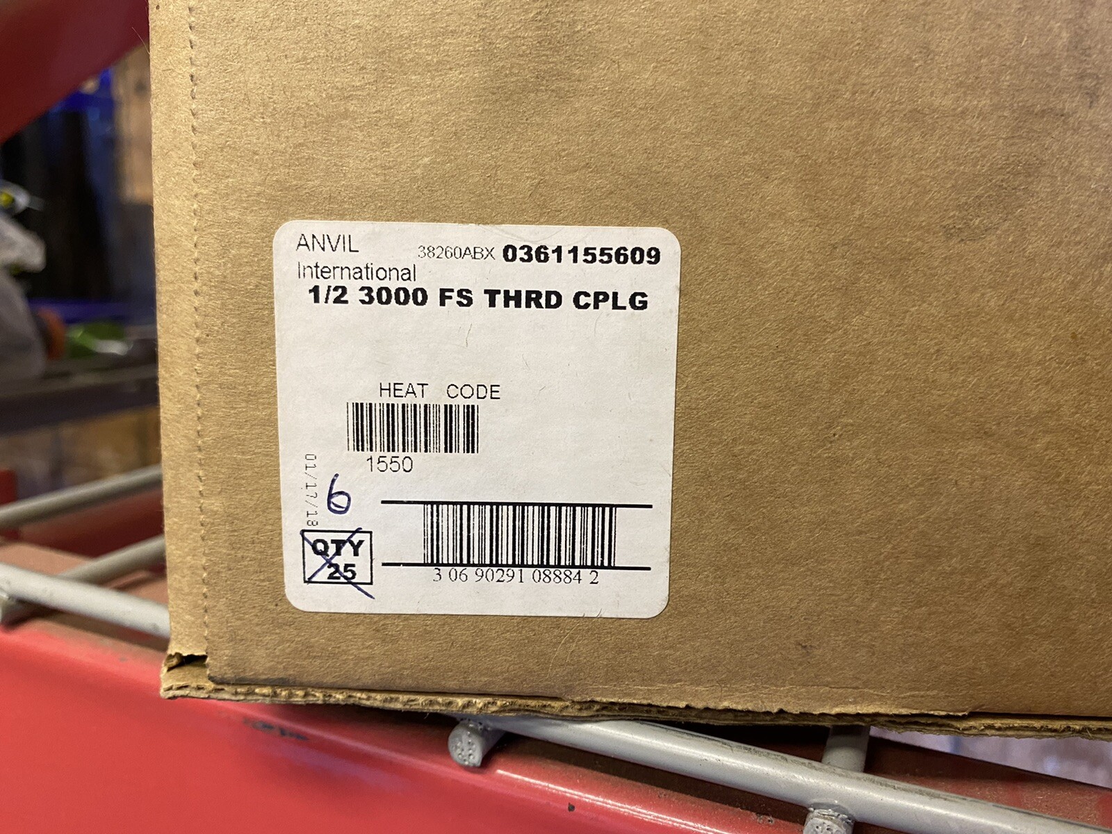 Anvil 1/2 " 3000 FS THRD CPLG Union Heat Code 2456 , Lot of 5 | eBay