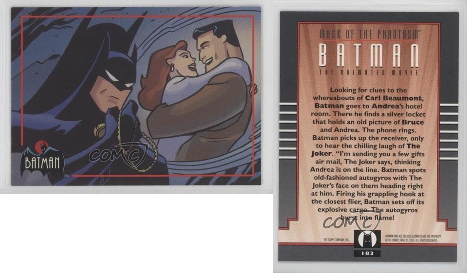 1993 Topps Batman: The Animated Series 2 Batman Bruce Wayne Andrea ...