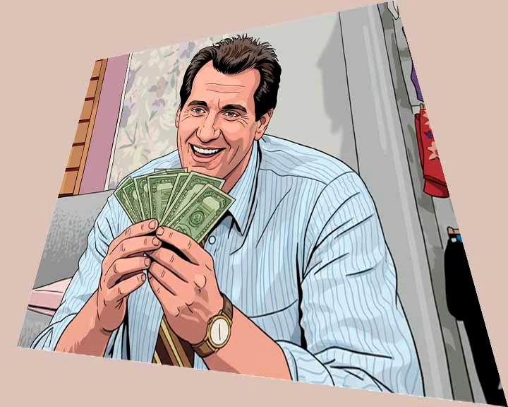 Married with Children Cartoon Art Print Poster - Al Bundy Pop Art ...