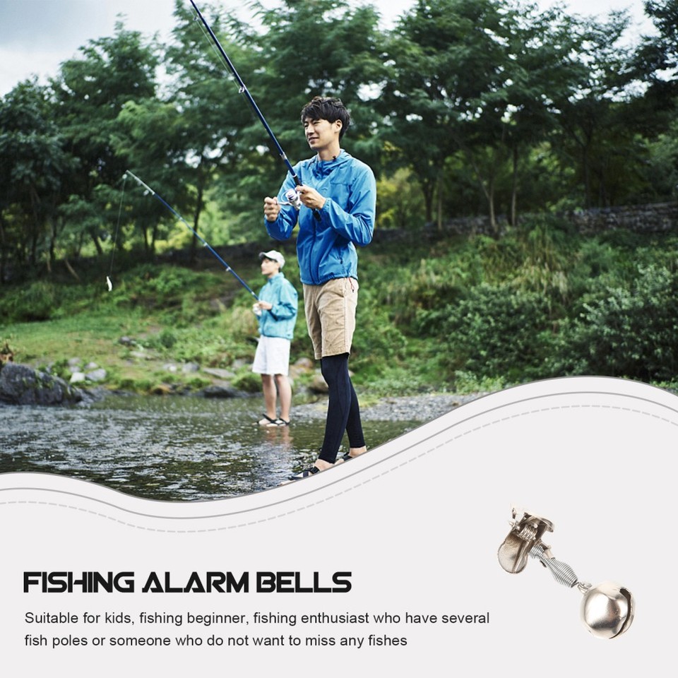 10 Pcs Fishing Rod Bait Alarm Bell Night Accessories Alarms for Rods ...
