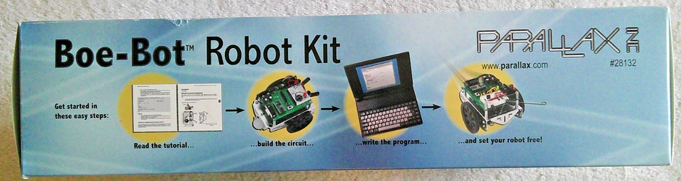 Parallax 28132 Boe-Bot Robot Kit No-Solder New Old stock | eBay