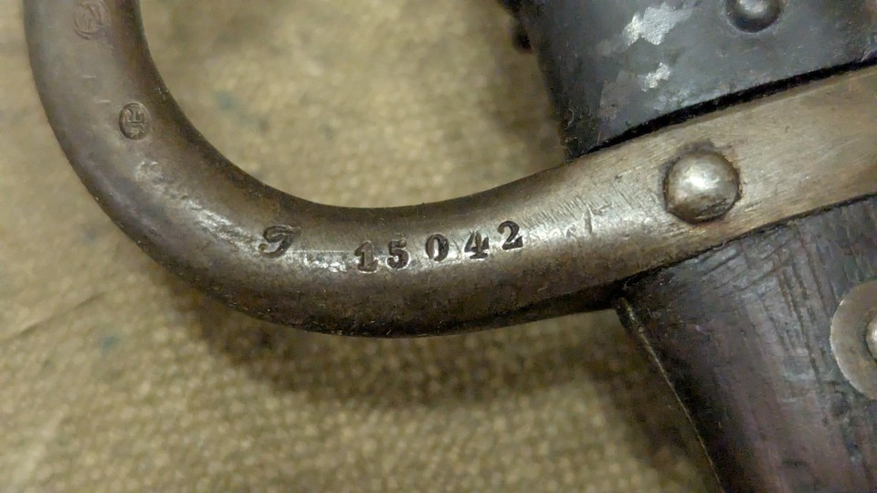 French T-Back M-1876 Gras Rifle Bayonet MAS 1876 w matching scabbard | eBay