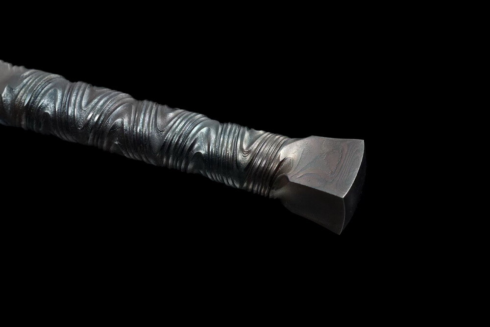 Hand Forged Folded Steel W/ ClayTempered One Piece Sword Broadsword ...