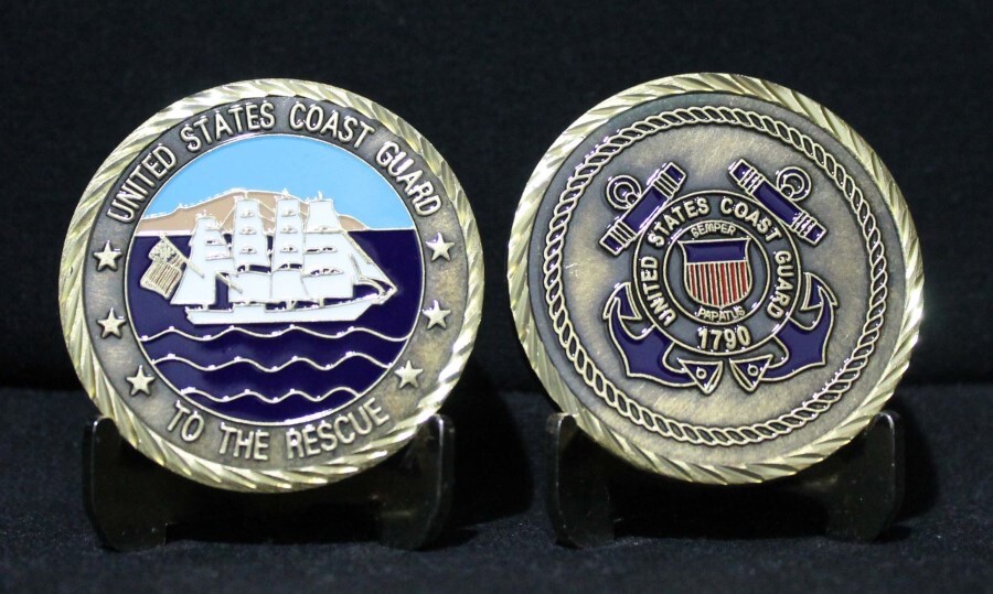 UNITED STATES COAST GUARD CHALLENGE COIN US MILITARY COLLECTIBLE COINS ...