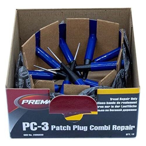 Prema PC-3 006039 Combi Tire Patch Plugs for 5/16 in Injury, Box of 10 ...