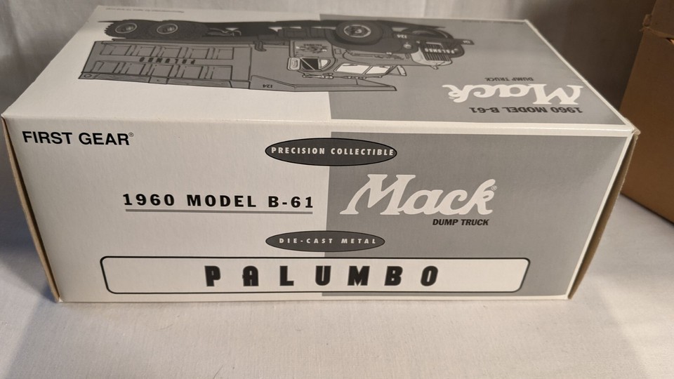 First Gear 1960 MACK B-61 Dump Truck 19-1819 PALUMBO CONSTRUCTION CO. 1 ...