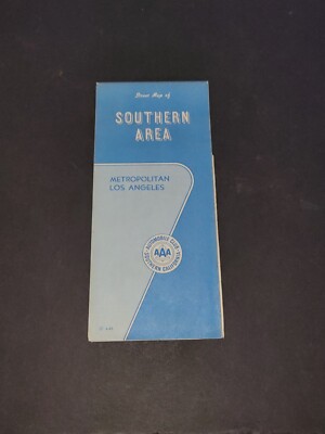 Vintage AAA LOS ANGELES Southern Road Map 1982 Edition | eBay