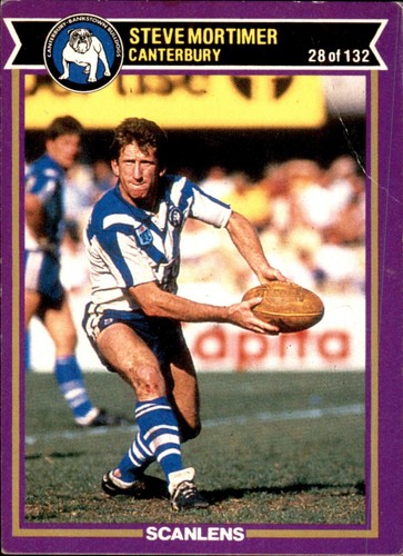 SCANLENS RUGBY LEAGUE CARDS 1987- CANTERBURY BULLDOGS - 28 STEVE ...