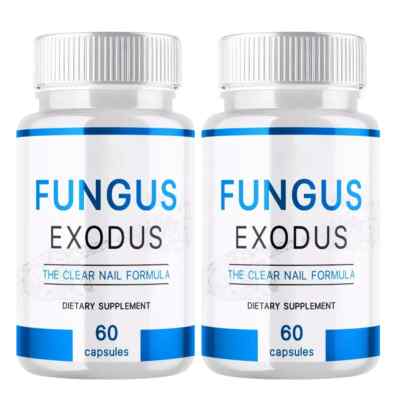 (2 Pack) Fungus Exodus The Clear Nail Formula Pills, Fungus Nails (120 ...