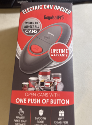 New One Touch Electric Can Opener RoyalsellPro Smooth Edge Design Hands Free | eBay