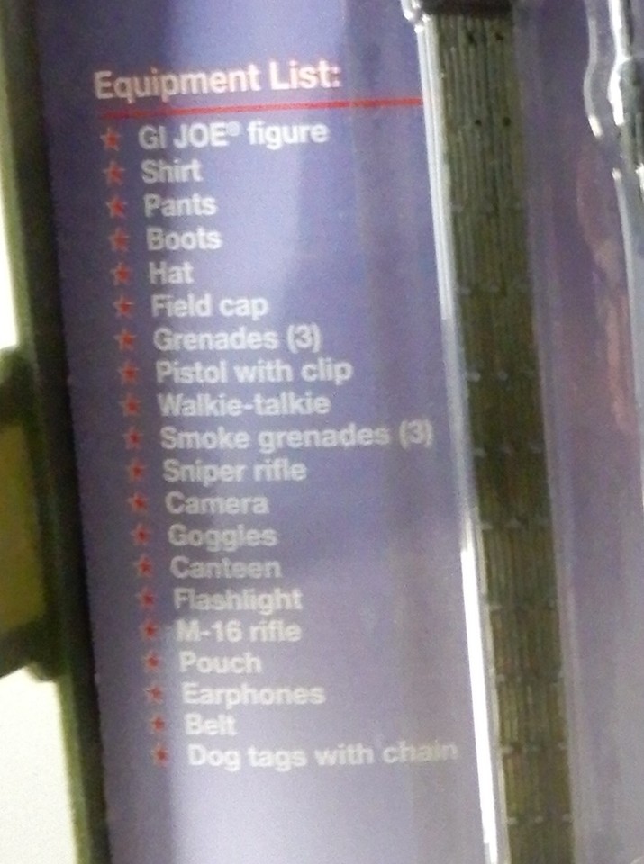 Vtg 2001 GI JOE Footlocker with Sniper Gear; Joe + Gear are Factory ...