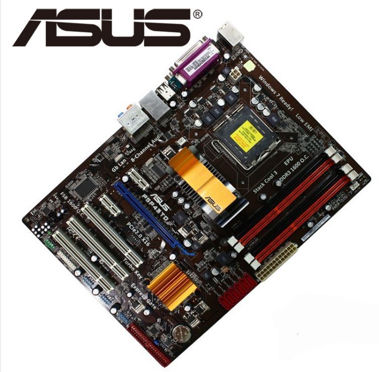 For Asus Intel Motherboard P5P43TD P43 Socket LGA 775 Mother board 16G ...
