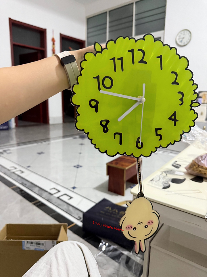 Chiikawa Usagi Wall Clock Inverted Hanging Clock Acrylic wall clock ...