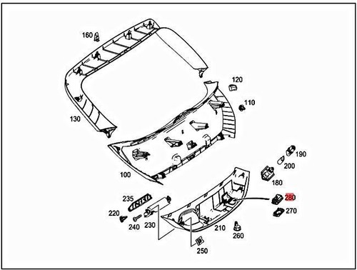 Genuine MERCEDES BBDC X117 X156 Push-button switch 2468210151 | eBay
