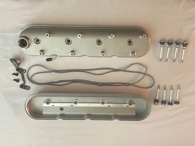 LSX- GM LS Aluminum Valve Covers With Coil Mounts LS1 LS2 LS3 5.3 6.0 ...