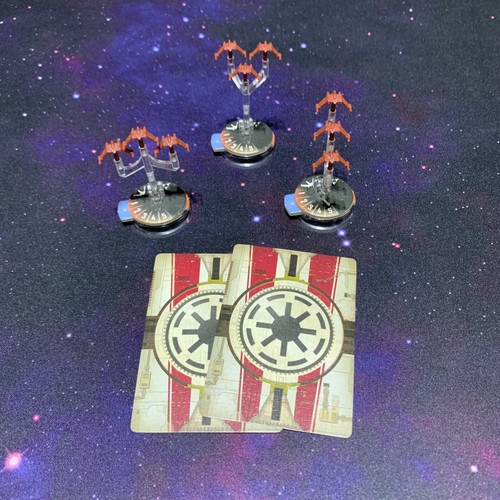 star wars armada V-19 torrent squadron fighters w/ cards fantasy flight ...