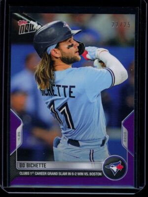 2022 Topps Now #94 Bo Bichette Purple Parallel Card #d /25 | eBay
