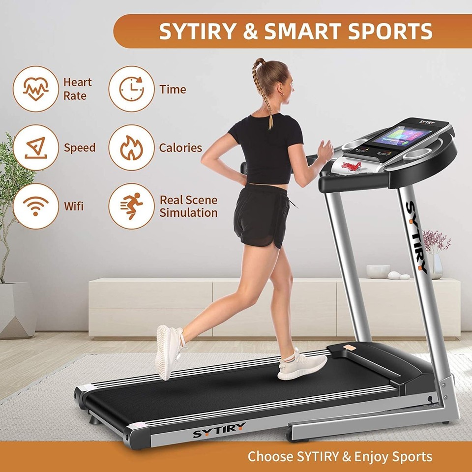 Treadmill 3.25 HP Electric Cardio Running Machine Incline Foldable for ...