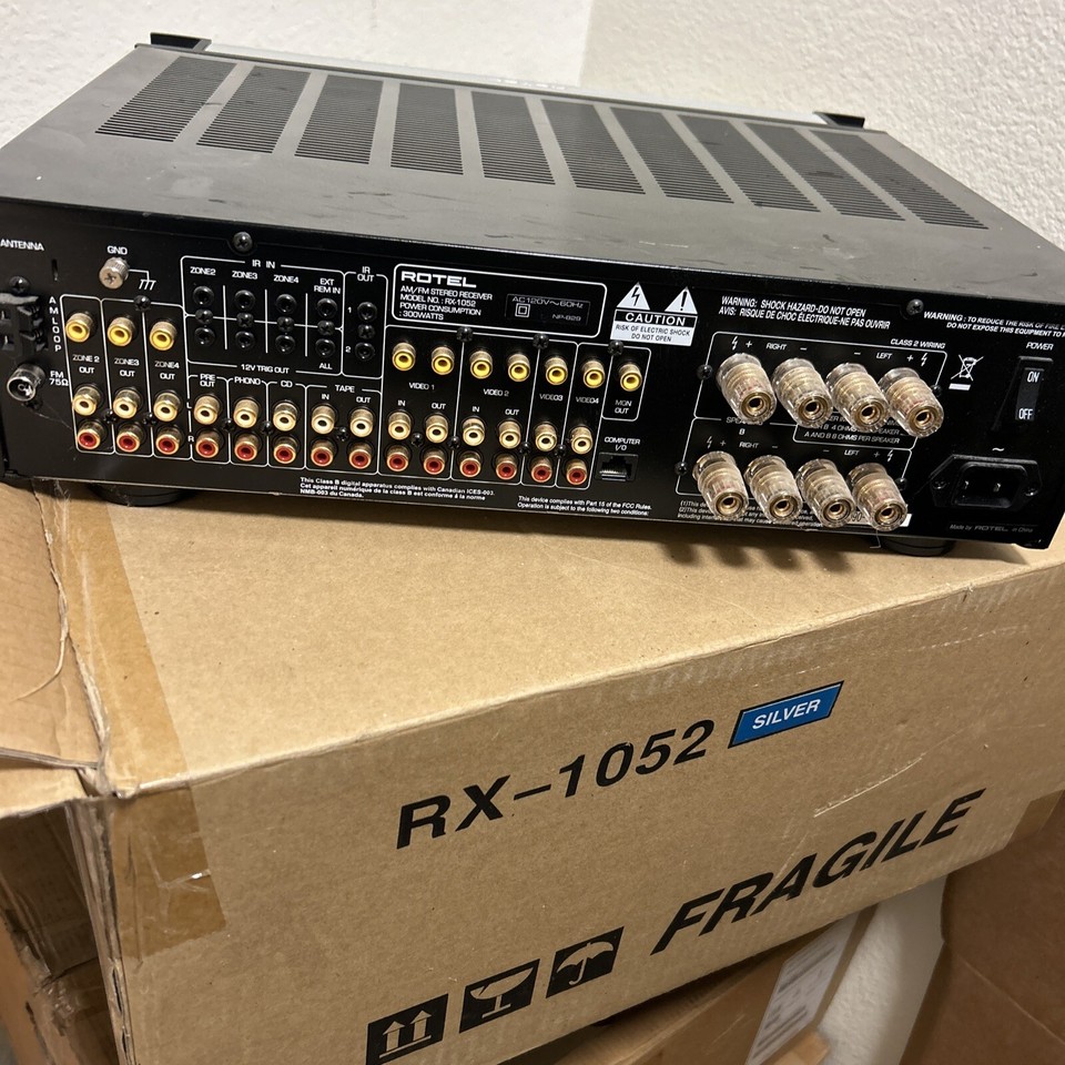 Rotel RX-1052 Stereo Av Receiver 300 Watts Perfect | eBay