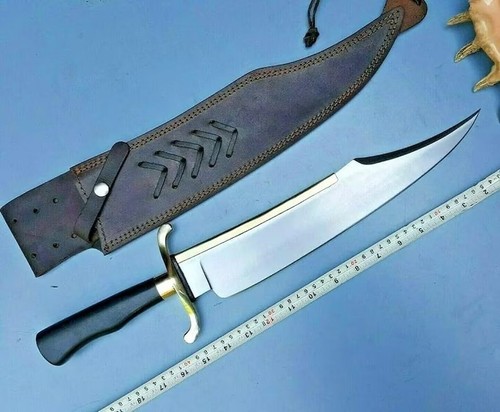 20” Custom Handmade Stainless Steel Alamo Musso Bowie Knife With ...
