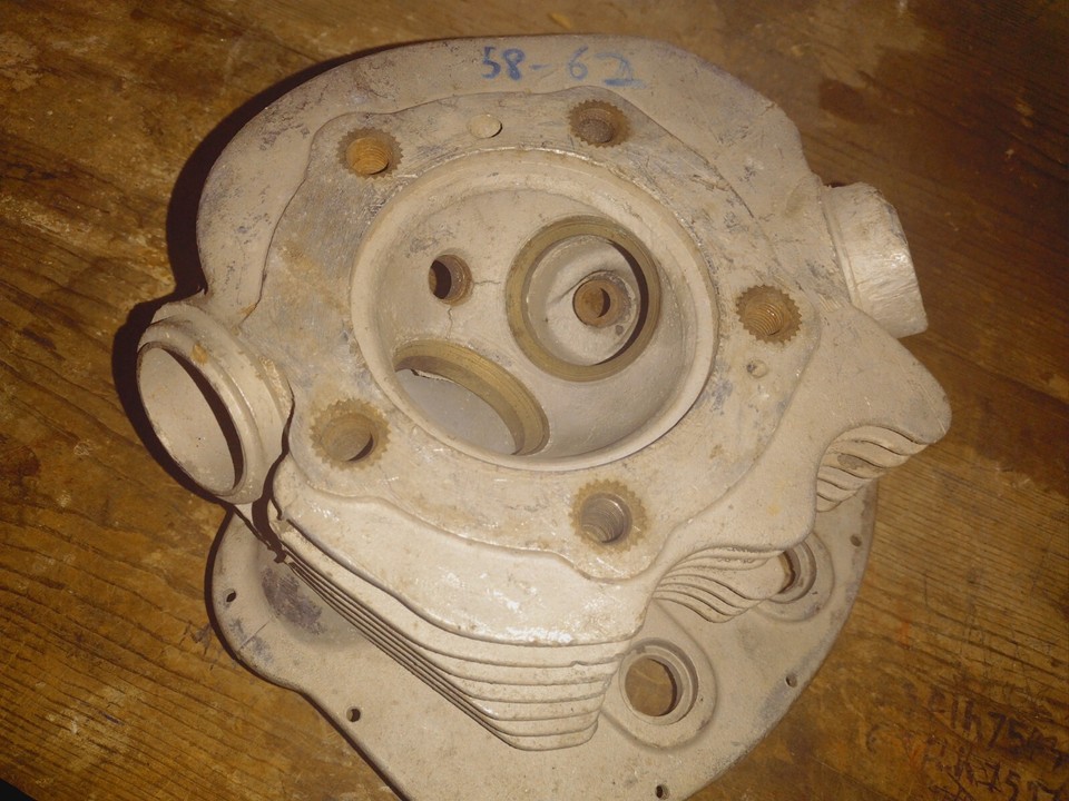 Harley Panhead Rear Head Engine Motor Case 58-62 Oem Vintage Duo glide ...