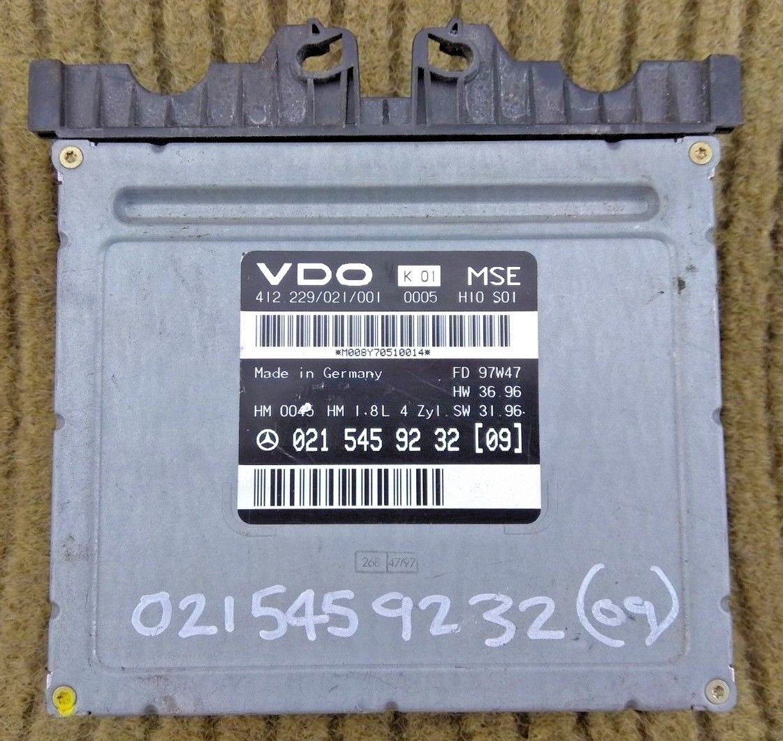 Mercedes W202 C180 Engine Control Unit ECU 0215459232 VDO MSE HM MSG | eBay