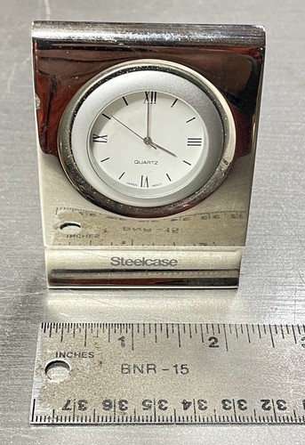 Steelcase Desk Mantle Shelf Clock Metal Construction | eBay
