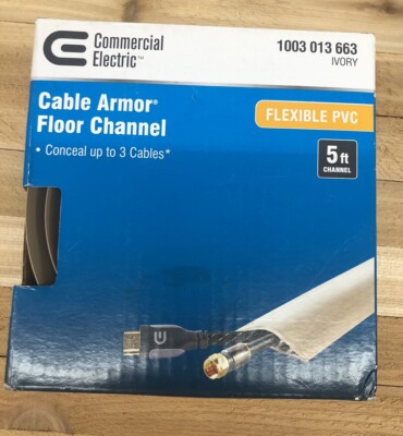 PVC Cable Armor Floor Cord Protector in Ivory | eBay