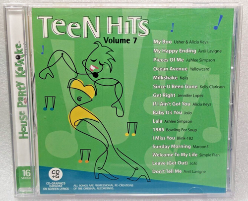 House Party Karaoke Teen Hits Volume 7 (CD+G, 2005, Compass Productions ...