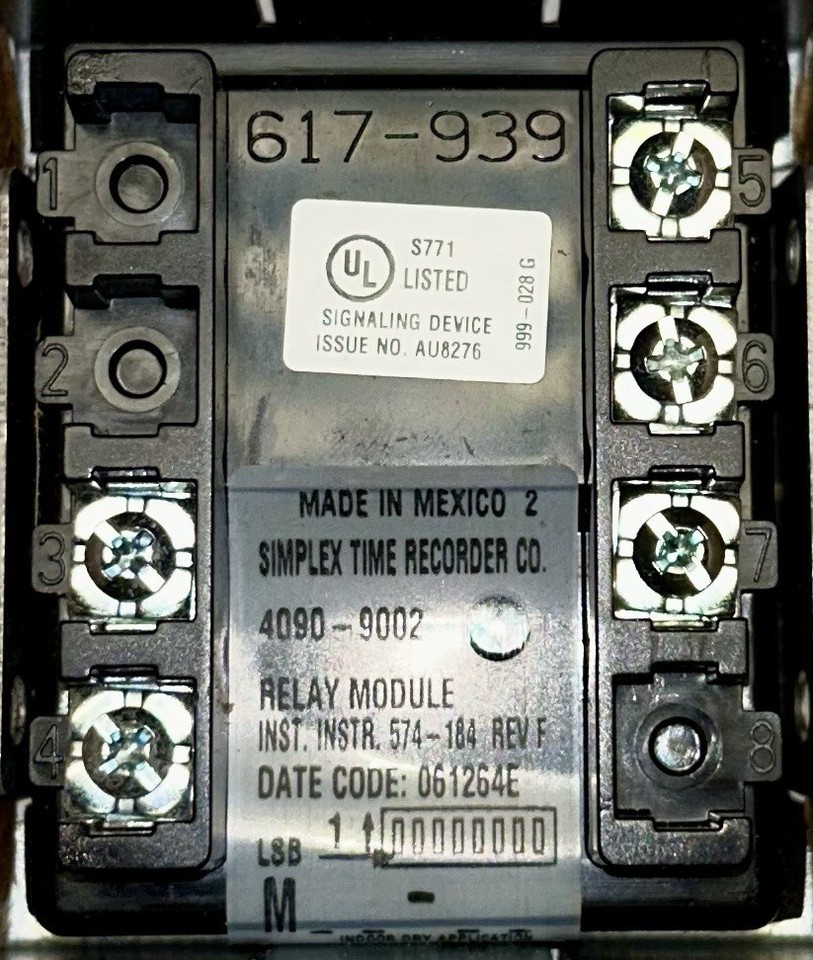 Simplex 4090-9002 Individual Addressable Relay Module | eBay