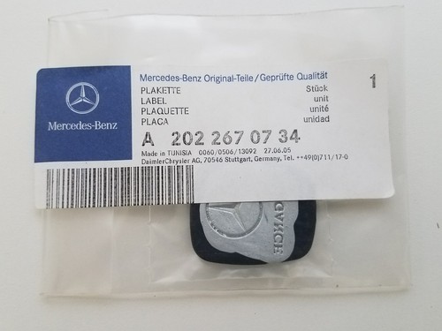 NEW GENUINE MERCEDES BENZ LABEL OEM PART # 2022670734 | eBay