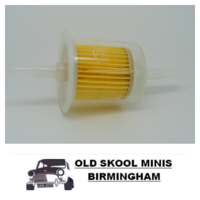 CLASSIC MINI IN LINE FUEL FILTER LARGE ROVER AUSTIN COOPER CLUBMAN 998 ...